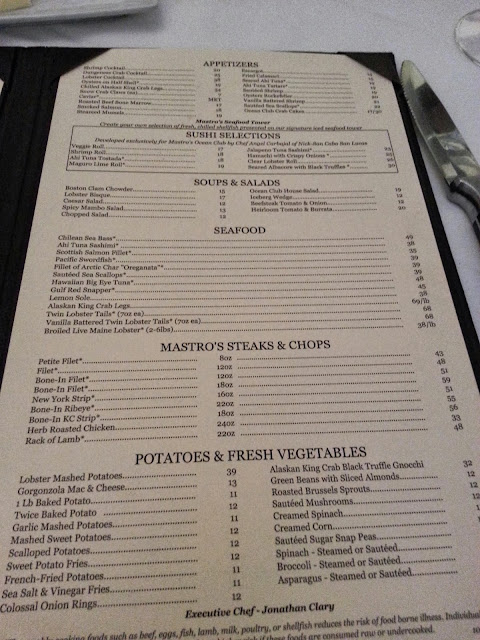 Vegas: Dinner at Mastro's Ocean Club ~ alicka promise