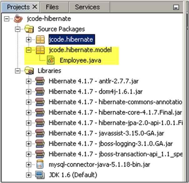 Desarrollando con Hibernate 4 en el IDE Netbeans 7.2. | SOFTPEI ...