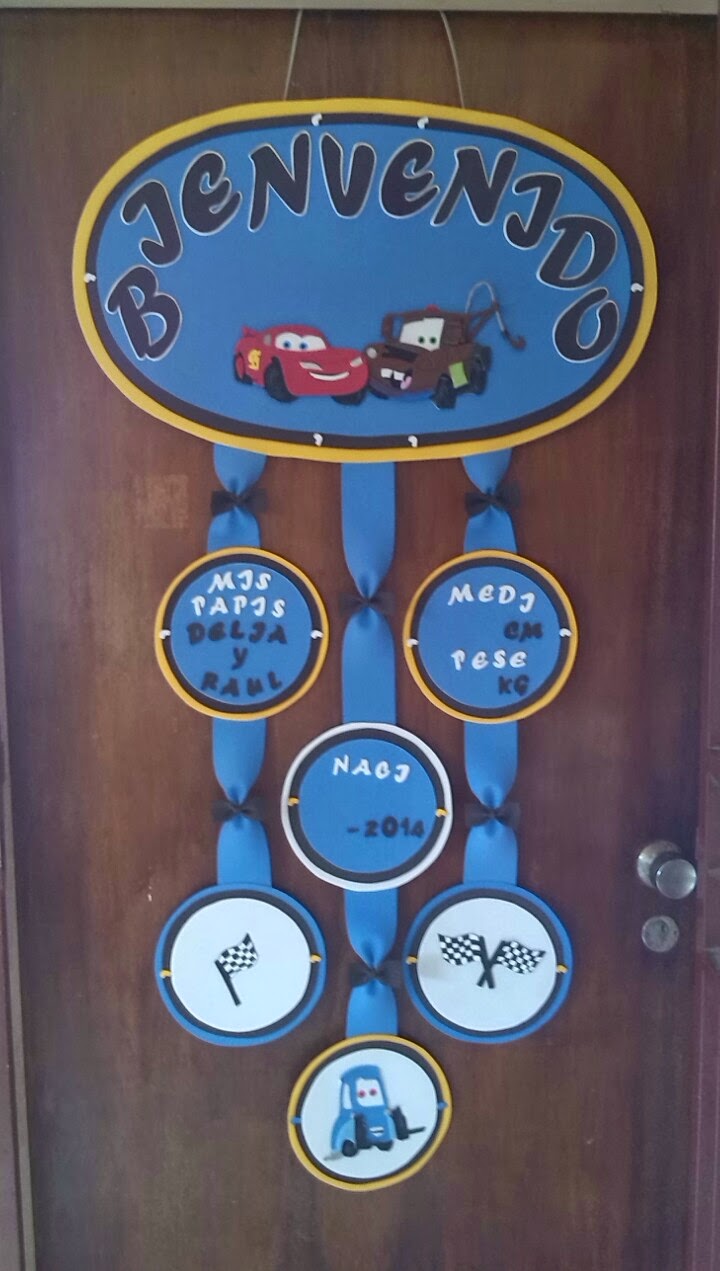 Manualidades TiendasOff: Letrero cars