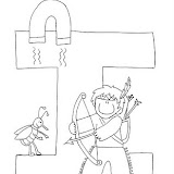 ALFABETO INFANTIL A COLOR Y PARA COLOREAR