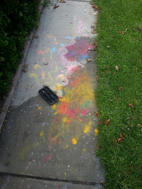 Hilton Head Island Parks: Frozen sidewalk paint