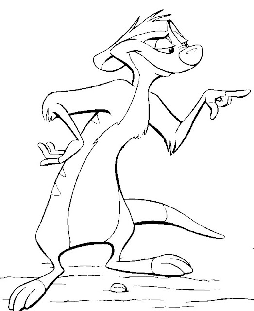 DIBUJOS DE SURICATOS PARA COLOREAR