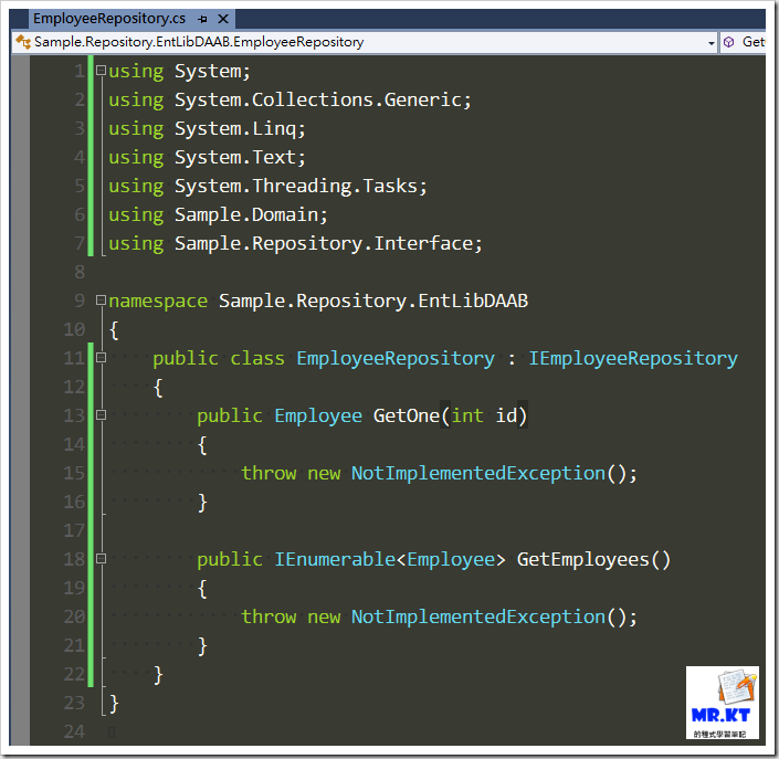 Mrkt 的程式學習筆記 Aspnet Mvc 的 Model 使用 Enterprise Library 6 Data Access Application Block