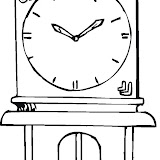 RELOJES DE PENDULO PARA COLOREAR