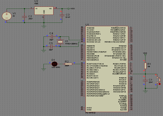 Embedded Electronics Blog: Using PIC18 Timer Module for delay – C Code with Proteus Simulation