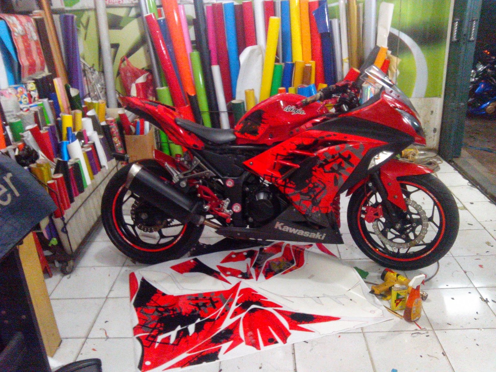 GD1 Goday Sticker - Wraps Modified: Decal Print Ninja 250 Fi