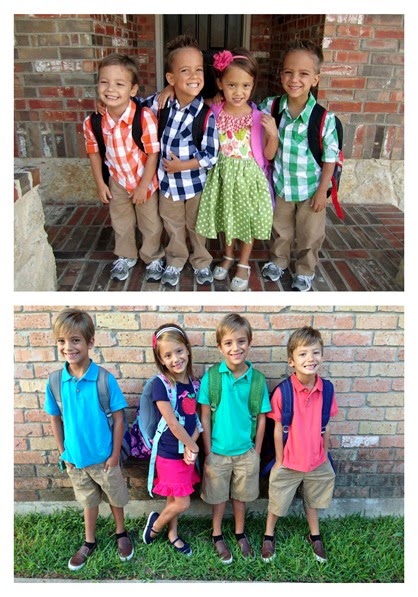 Steece's Pieces: Quads 1st day of 1st Grade