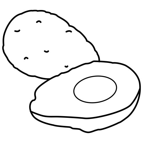 Palta para colorear - Imagui