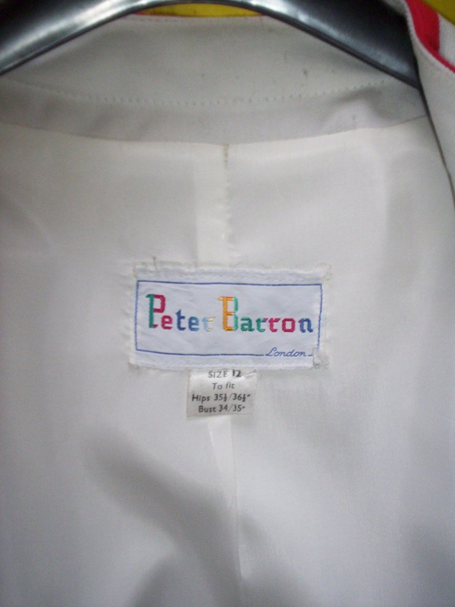 Vintage and Designer Finds : Vintage Peter Barron London Chanel like Boxy Jacket Red, White ...