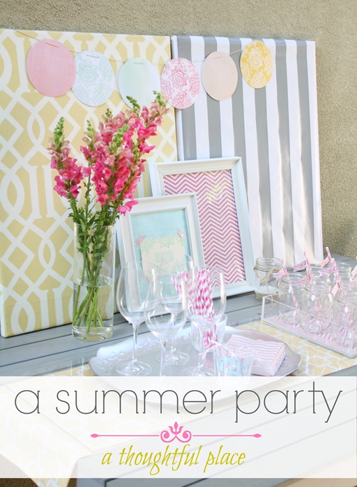 An Outdoor Party: Colorful & Simple - A Thoughtful Place