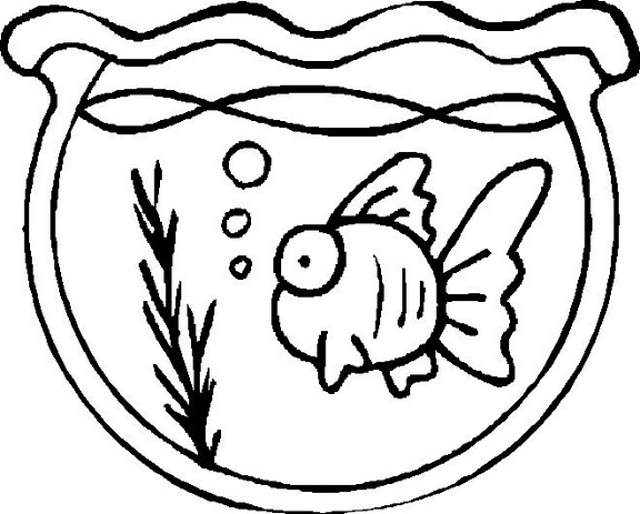 DIBUJOS PARA COLOREAR PECERAS