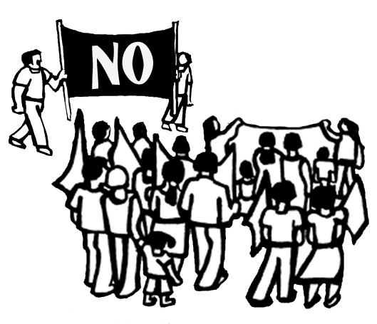 DIBUJOS DE MANIFESTACIONES PARA COLOREAR