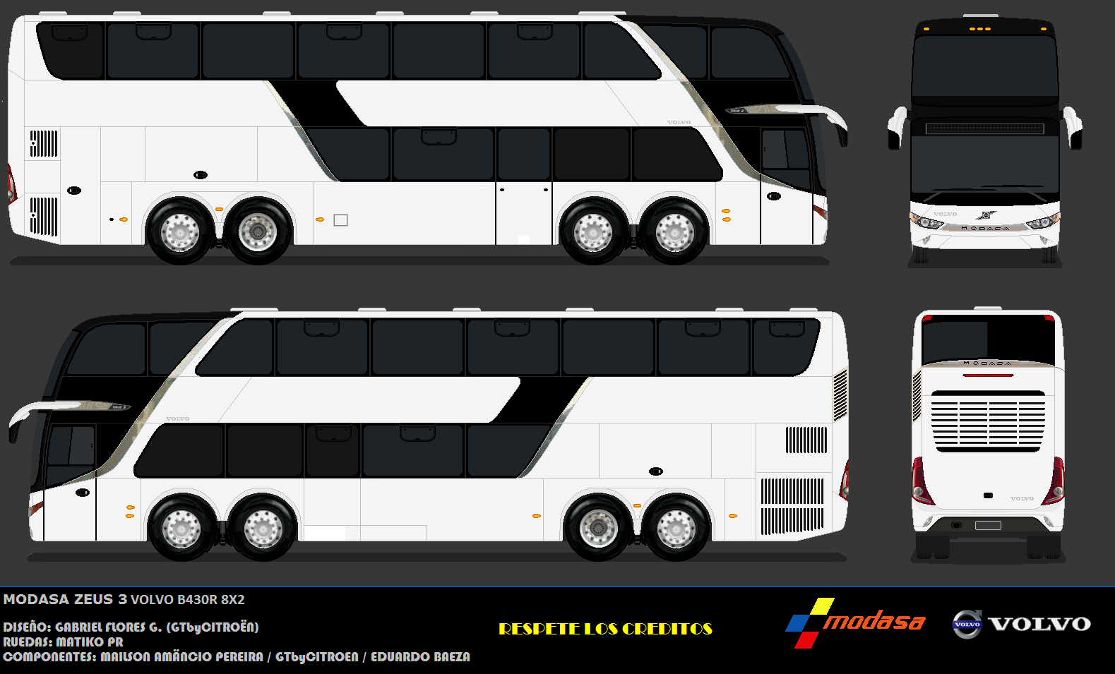 Bases Chile: Modasa Zeus 3 Volvo B430R 8x2