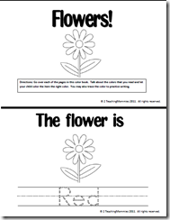 Flower Count and Color Books • A Teaching Mommy