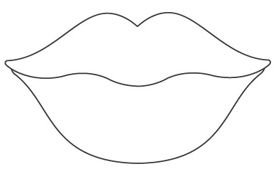 DIBUJOS DE LABIOS PARA COLOREAR