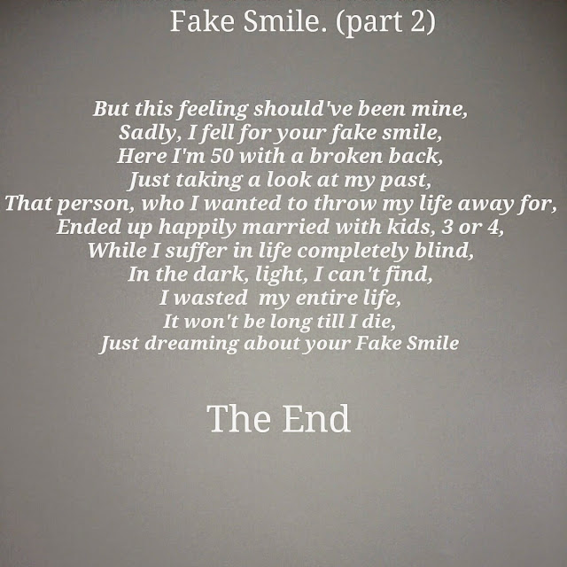 Collection of The Young Ahmed Poetry: Fake Smile (part 2 out of 2)