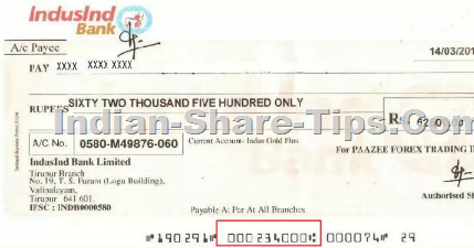 What is MICR Code on Cheque Book or Demand Draft (DD)? | Indian Stock ...
