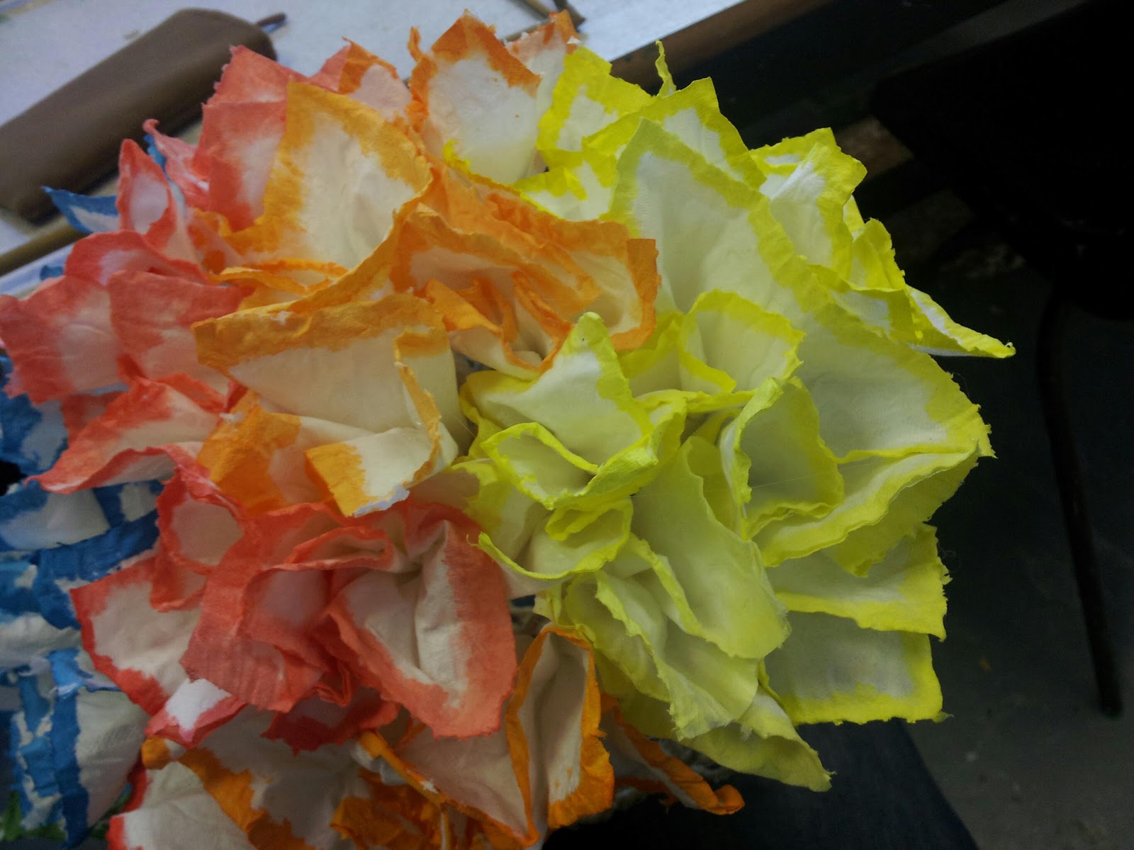 JessicaPlowright: Watercolour Tissue/String Ball Experiment