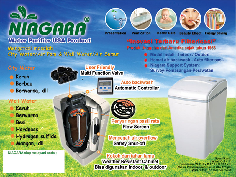 Niagara for your water needs: Salah satu keunggulan filter niagara