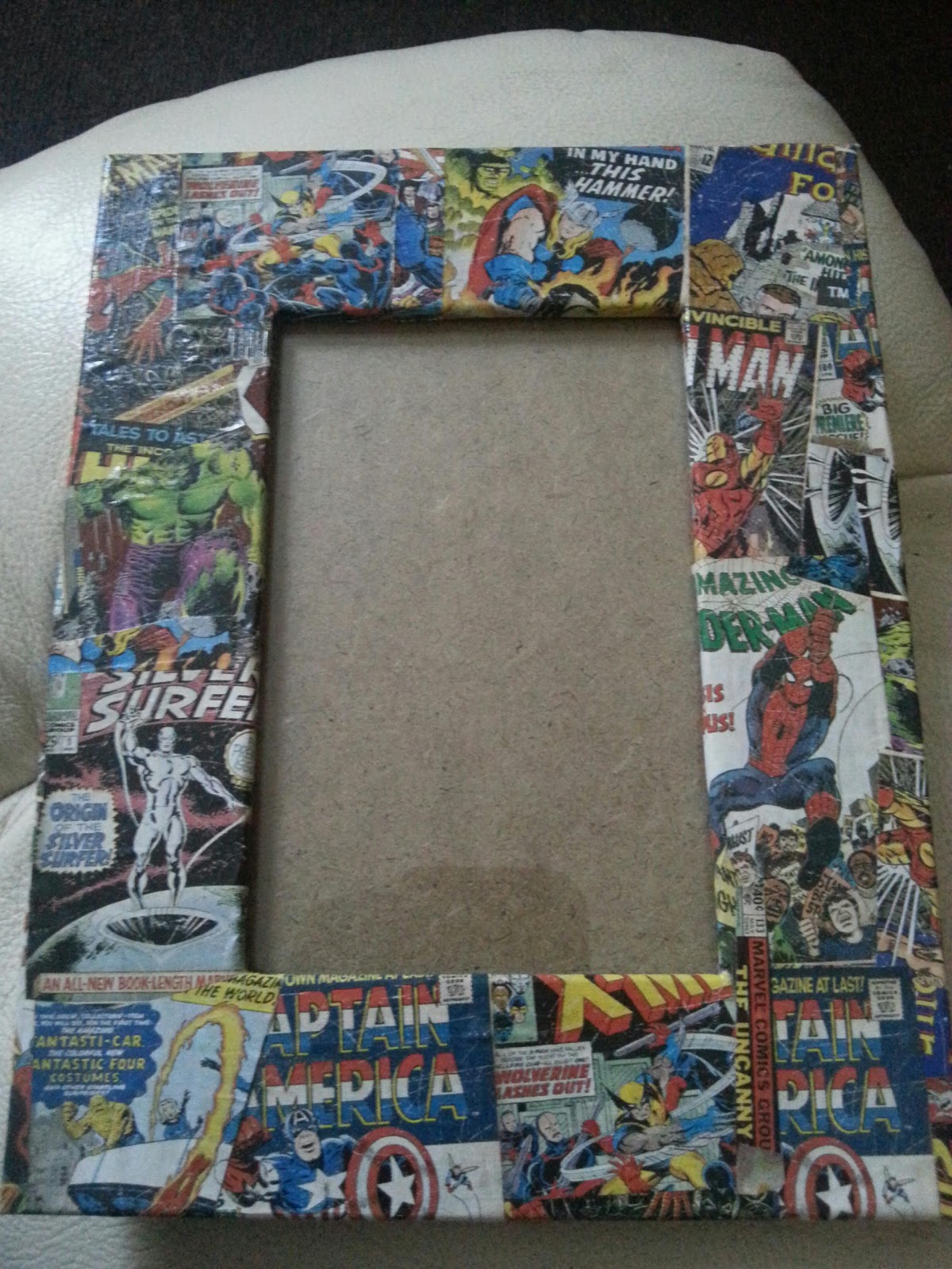 kates decopatch page: Marvel photo frame