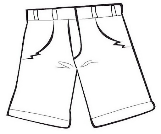 Short dibujo para colorear - Imagui