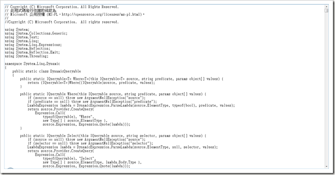 Mrkt 的程式學習筆記 Dynamic Linq Entity Framework Part 1:ms Sql Server Linqpad