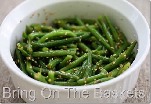Bring On The Baskets: Spicy Sesame Green Beans
