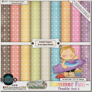 Let Me Scrapbook!: Summer Fun Freebie Pack 1