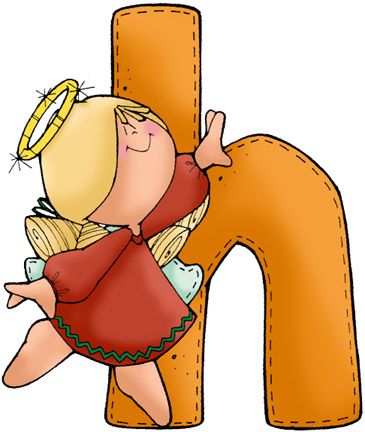 ABECEDARIO ANGELITOS LETRAS ANGELITOS