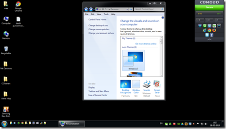 Black Desktop Background on Windows 7 solution
