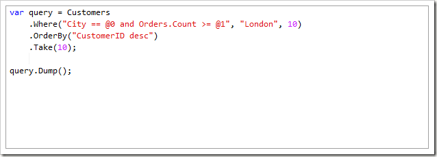 Mrkt 的程式學習筆記 Dynamic Linq Entity Framework Part 1:ms Sql Server Linqpad
