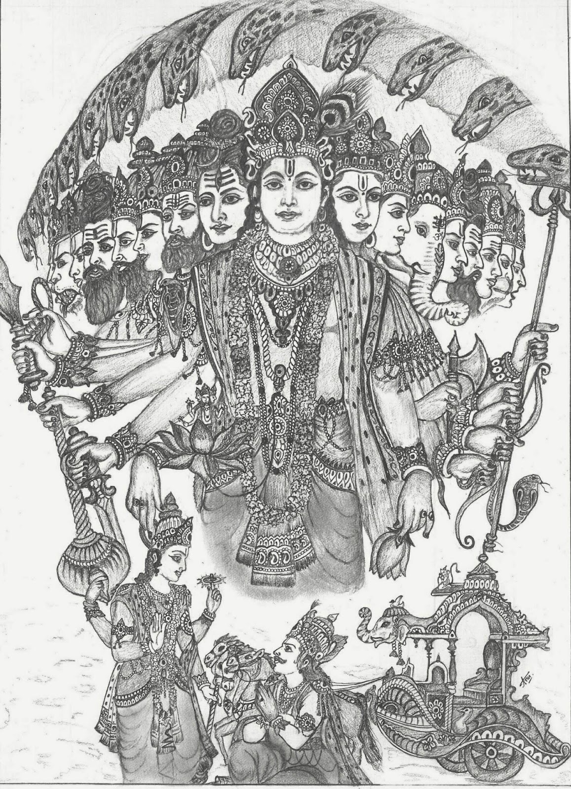 My Art World: Vishwaroopam bagavadgeetha