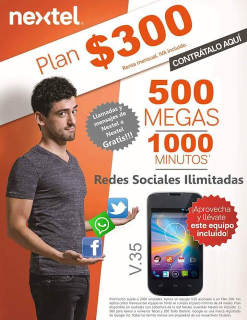 NEXTEL VENTAS MONTERREY : Nextel plan 300