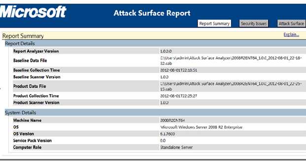 MPECS Inc. Blog: Microsoft Attack Surface Analyzer 1.0 Released