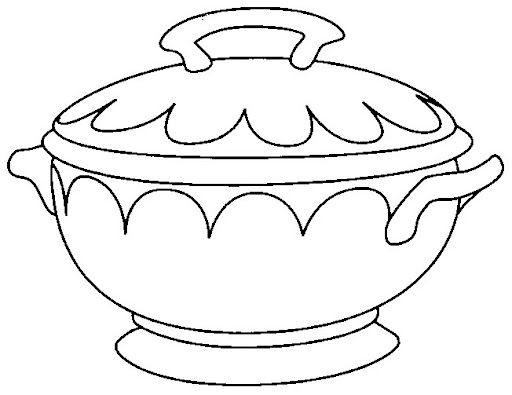 DIBUJO DE SOPA PARA PINTAR