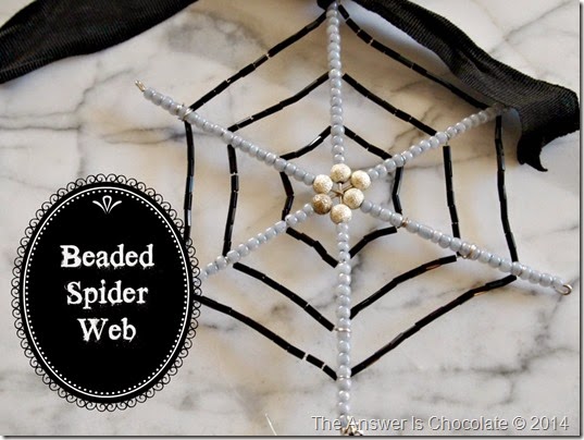 The Answer Is Chocolate: Halloween: Beaded Spider Web