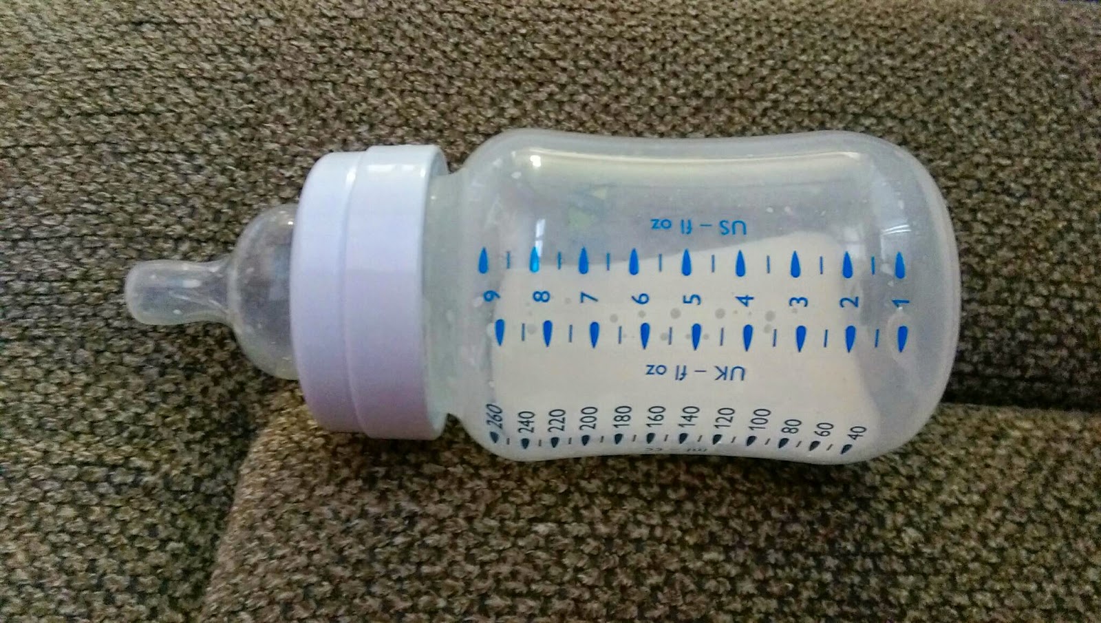 Almost empty bottle of milk free picture for baby blogs