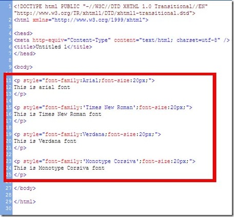 Technoblog: Select Font Family in CSS