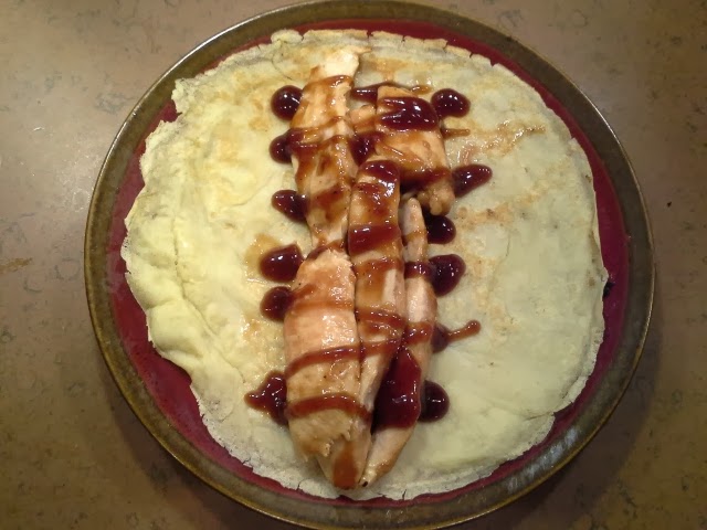 What Couples make for Dinner: Barbeque chicken crepes