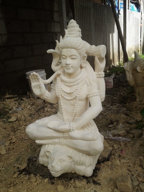 Patung Dewa Siwa Duduk - Liklik Batu Collection