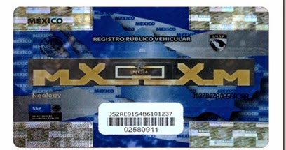 Chip del Repuve Obligatorio en Mexico