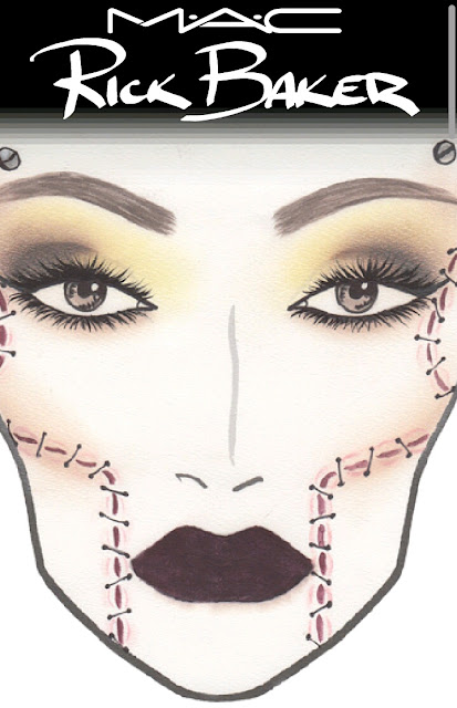 MAC Halloween face charts | Beauty Parler