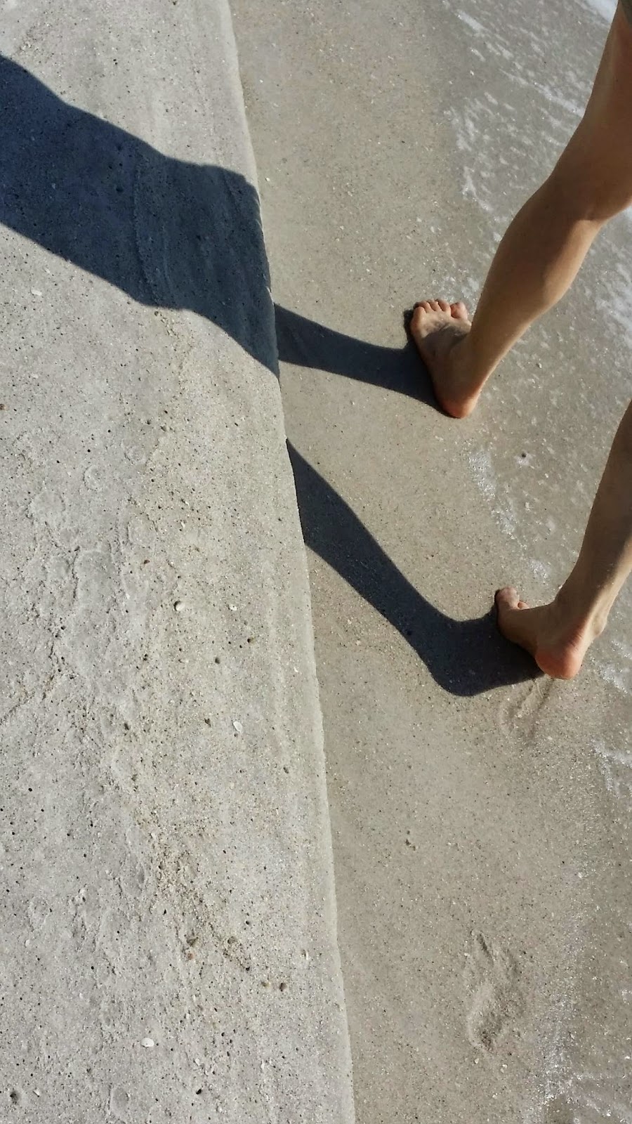 Pinmyboard: Shadow legs at the beach
