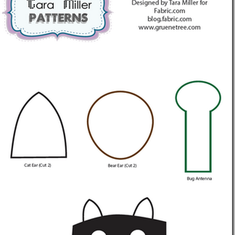 plantillas de orejas para imprimir - colorear tus dibujos
