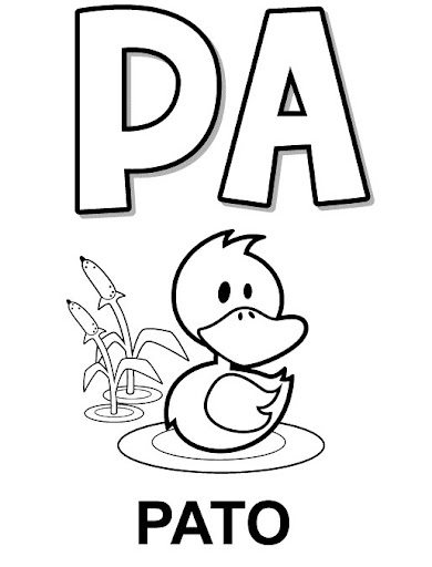 Silabas con P y Silabas con Q – Dibujos para imprimir