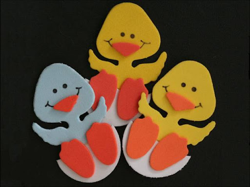 Patitos en foamy - Imagui