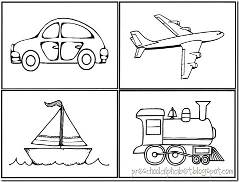 Preschool Alphabet: Vehicles