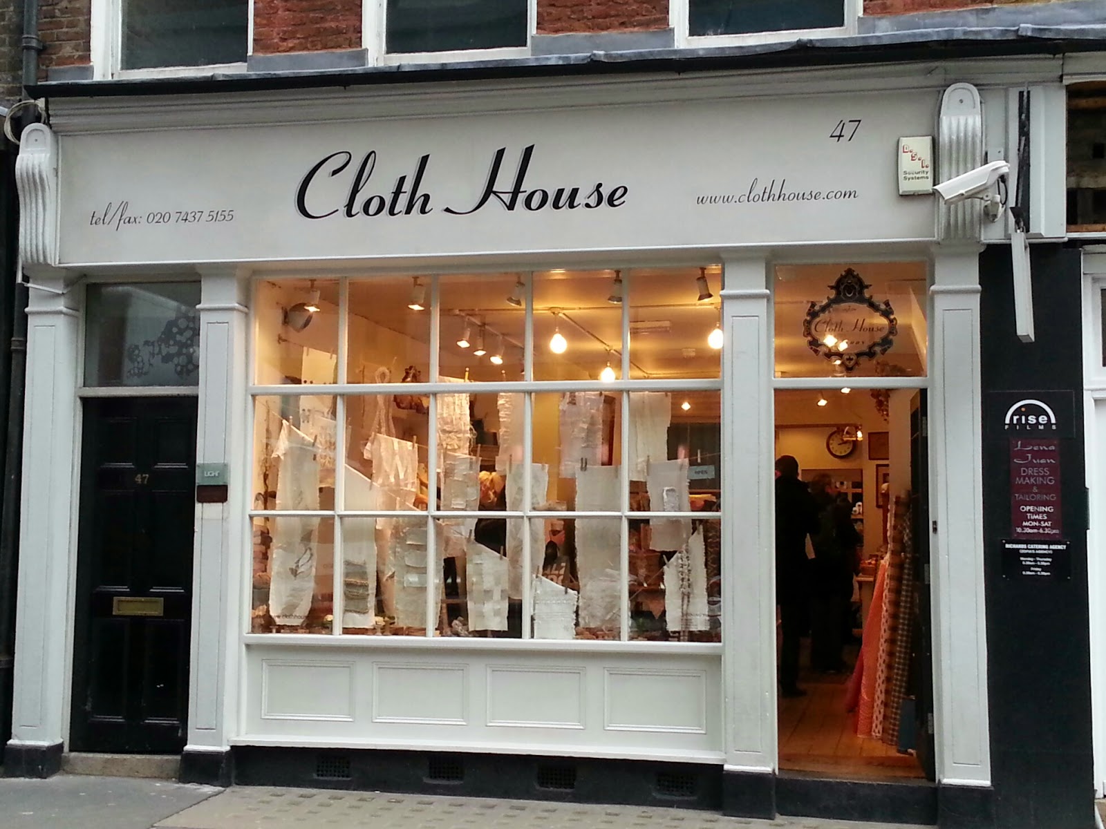 House of shabby: Cloth House, Berwick street, London.