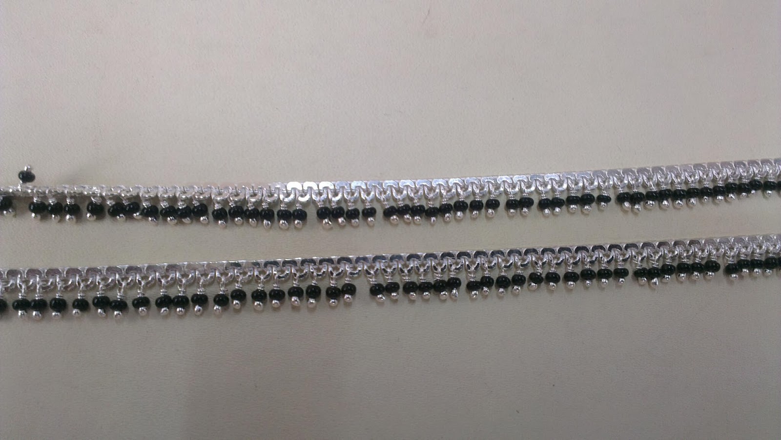 Saisriram jewellers: Silver leg chains
