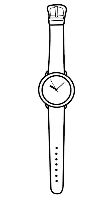 Dibujo Reloj De Pulsera Para Colorear